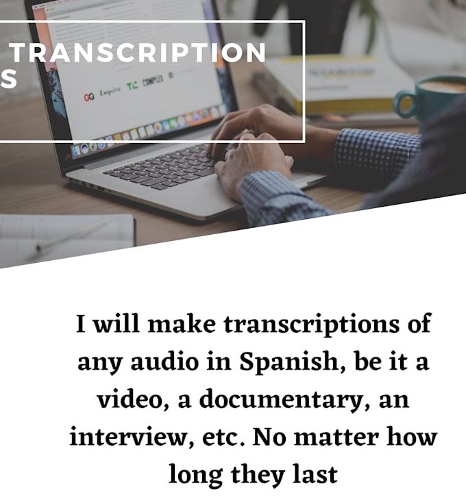 Make transcriptions of any audio in spanish by Allisonmonca914 | Fiverr