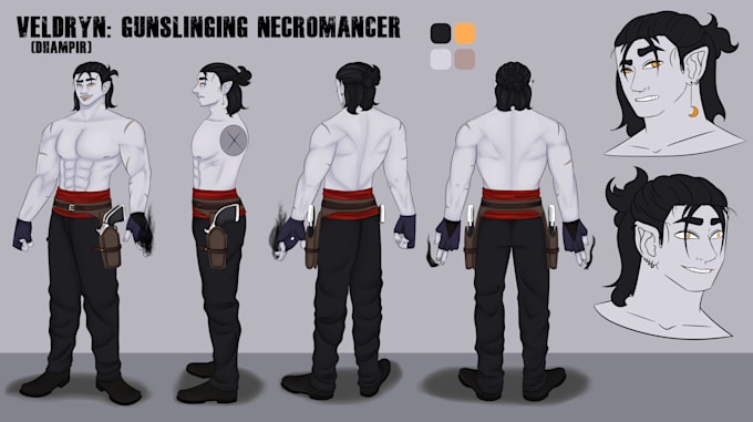 Draw your characters and make their character sheets by Mctrotter | Fiverr