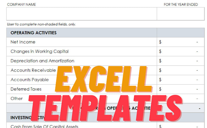 Create awesome and great excel templates for you by Msaghirpk | Fiverr