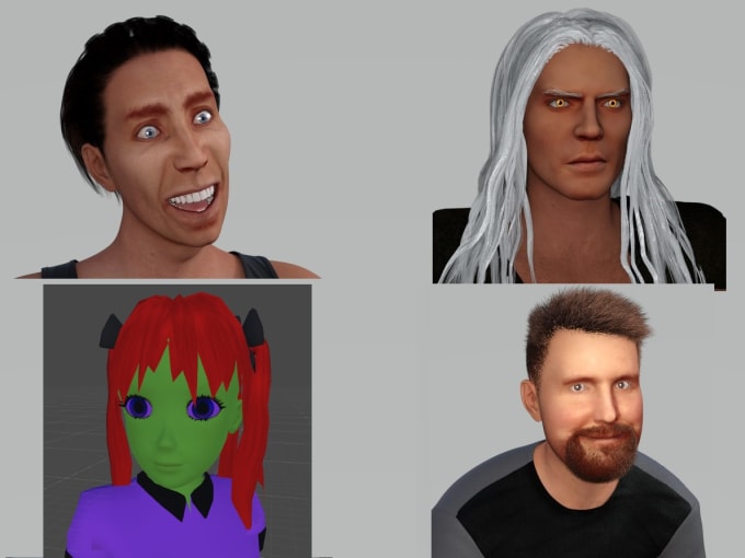 Create a custom avatar for vr chat, neos vr and more by Judgeking | Fiverr