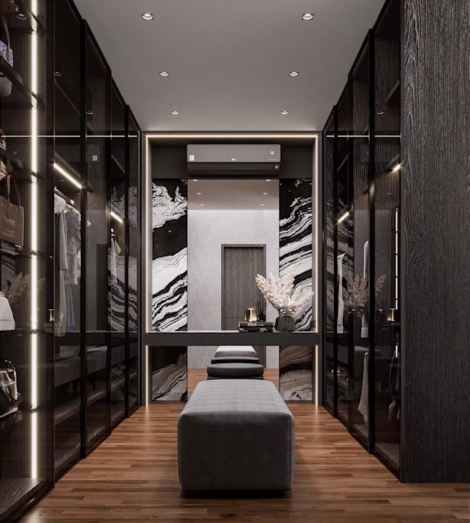 Design and render your dream walk in closet by Natchtan | Fiverr