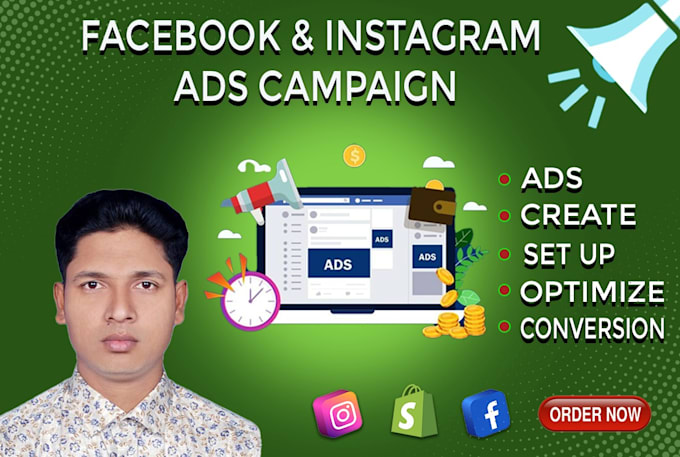 Setup facebook instagram ads campaign, marketing, promotion ...
