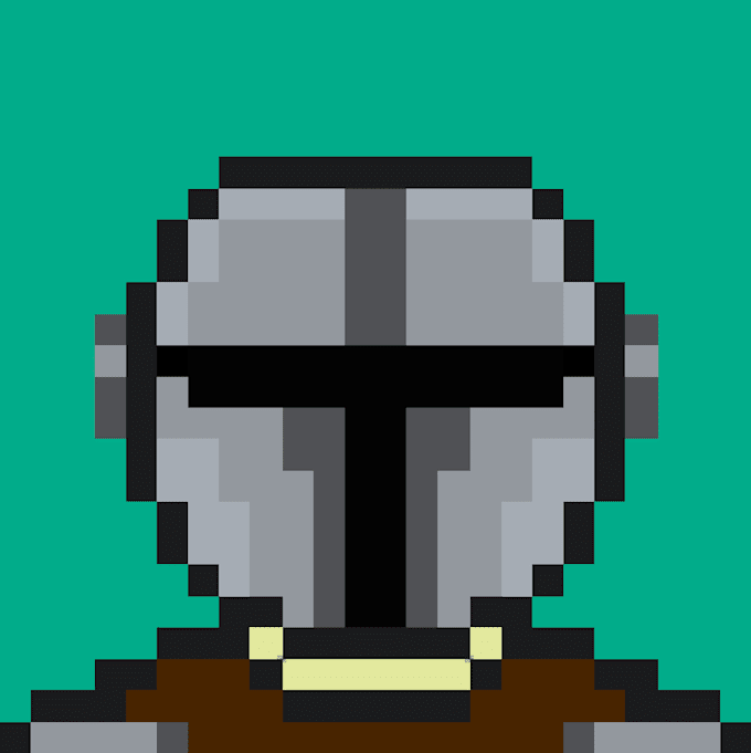 Make you a one of a kind custom 24 bit pixel art bounty hunter nft by ...