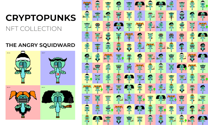 Design your nft crypto punk collection pixel art by Mohamedjaidane | Fiverr