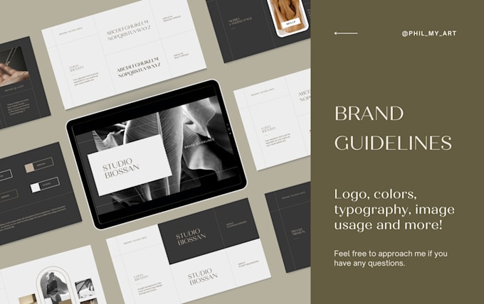 Create a modern brand style guidelines by Iamlucky8 | Fiverr