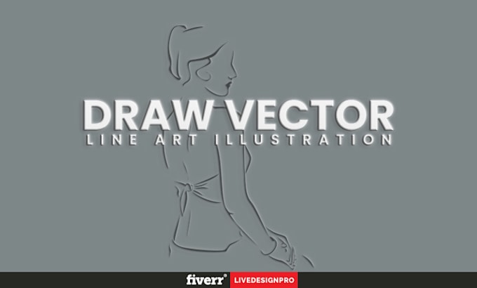 Draw professionally vector line art illustrations by Livedesignpro | Fiverr