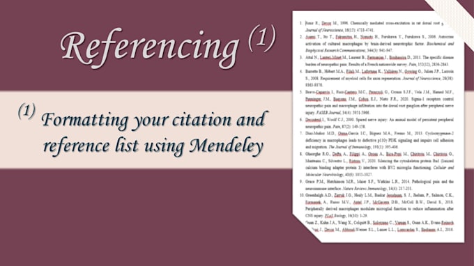Format your references and citations using mendeley by Andreeagrosu269 ...