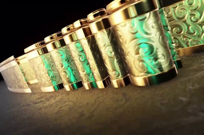 Custom 3d gold logo animation by Hamar_team | Fiverr