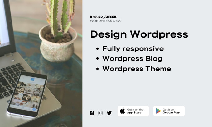 Design or customize a unique wordpress website by Branding_areeb | Fiverr