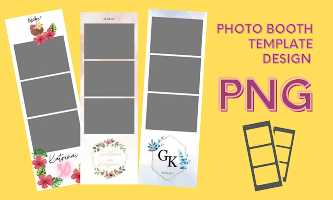 Design photo booth template by Edgars_kalnins | Fiverr