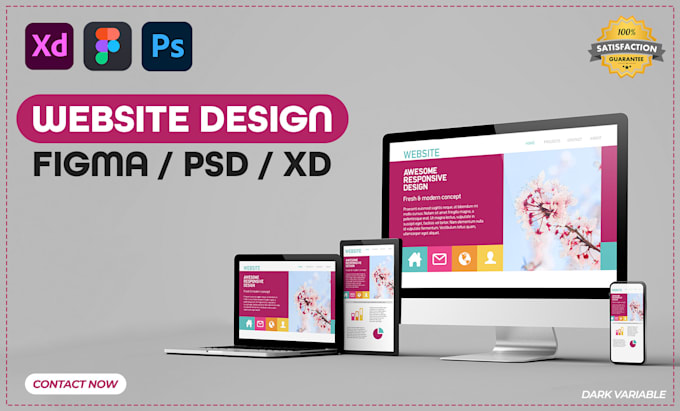 Design web ui ux , and website template in xd, psd, figma by ...