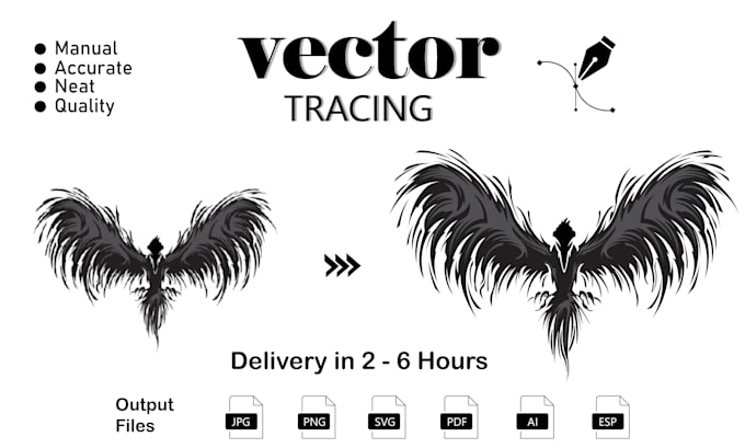 Vector trace and convert the logo to vectorize by Maurya119 | Fiverr
