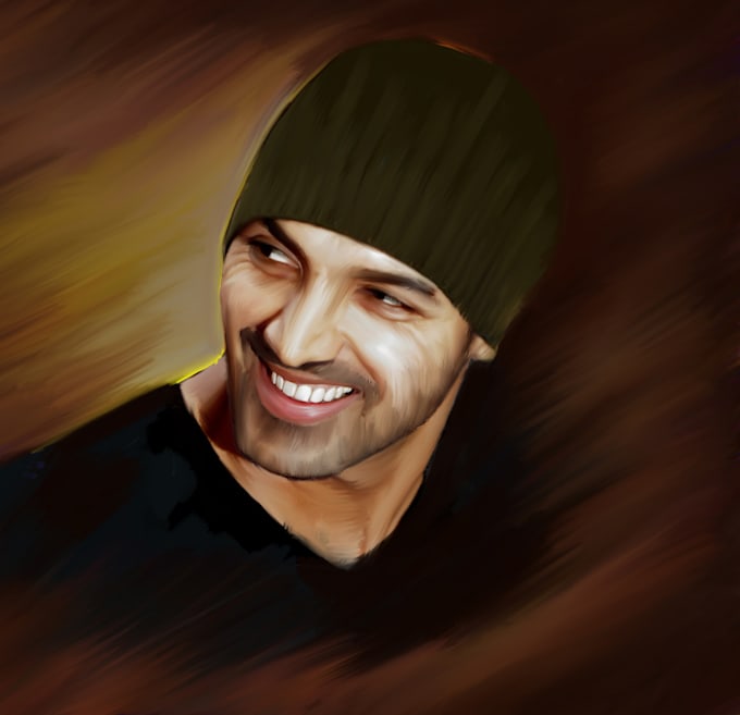 Digital oil painting by Varinderart | Fiverr