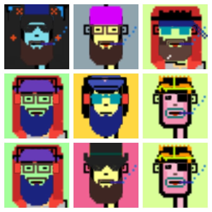 Make crypto style pixel nft collection for sell by Sashika456 | Fiverr