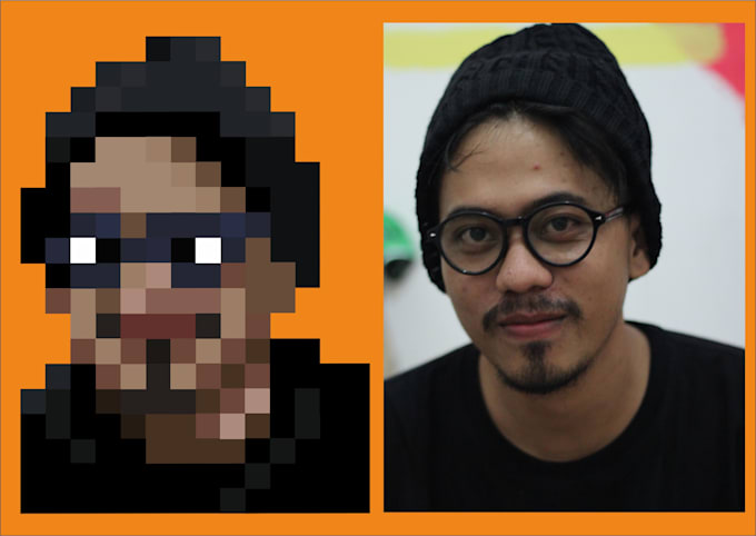 Create face potrait pixel art nft for you by Sakticstudio | Fiverr