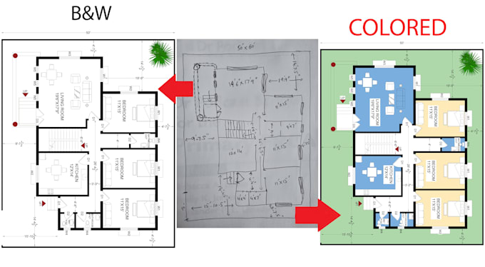 Do redraw floor map by Uzmajalil | Fiverr