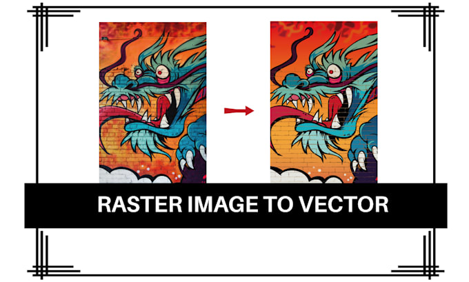 Convert image to high resolution vector files by Asmazub | Fiverr