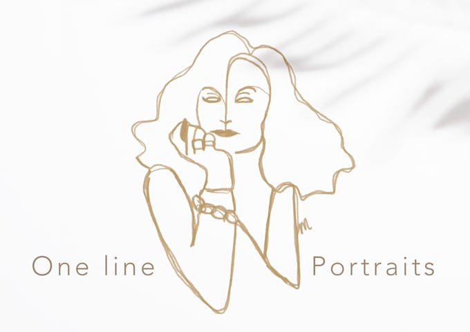 Draw one line art portrait in my unique style by Mgpm2995 | Fiverr