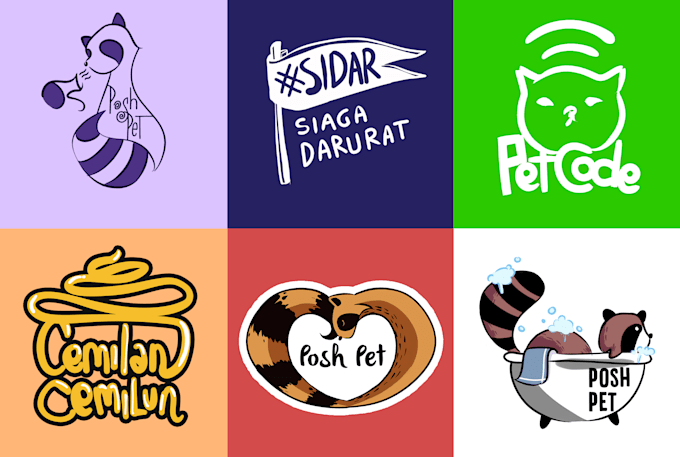 Design and draw cartoon logo brand or character mascot by ...