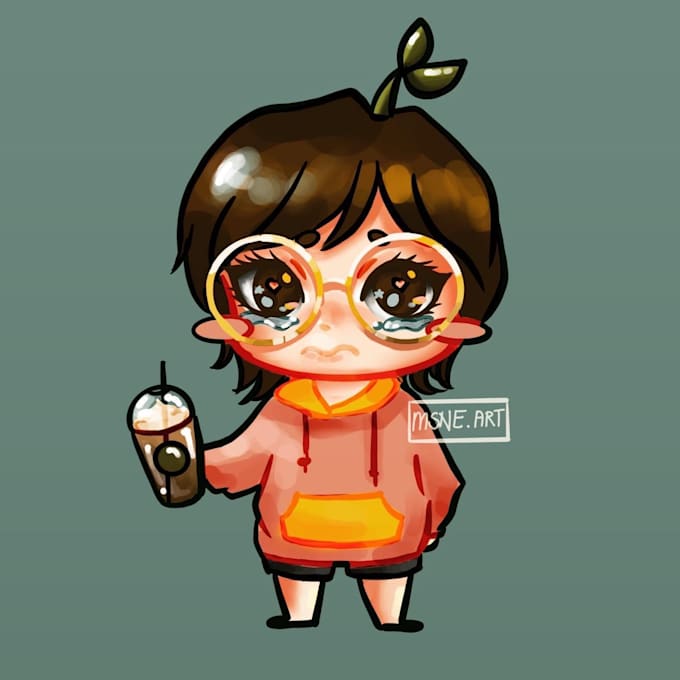 Draw cute chibi character by Msneart | Fiverr