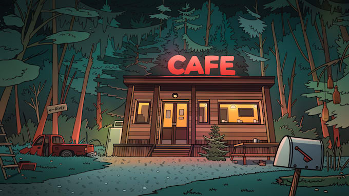 how to draw backgrounds for cartoons