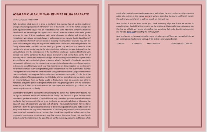 Fisher on fiverr and full of experience letter writing by Akbarh74 | Fiverr