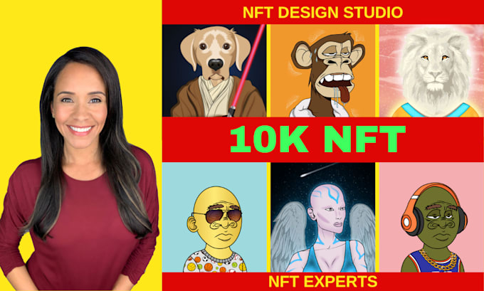 Create your nft art collection with 1k, 5k, 10k by Agencysocial | Fiverr