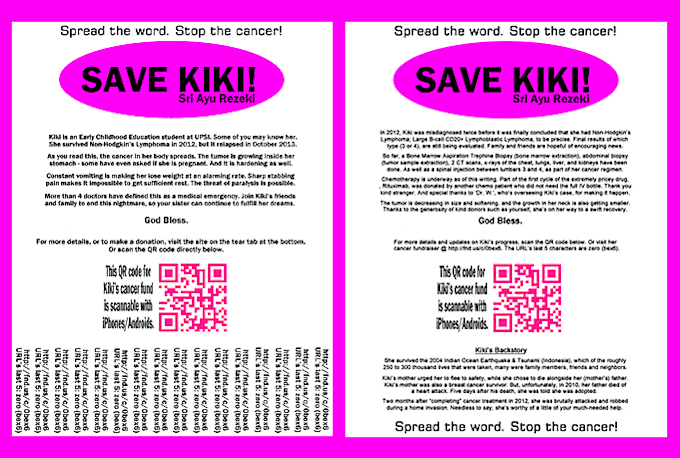 Make a flyer with or without tear tabs or qr code by La_zen | Fiverr