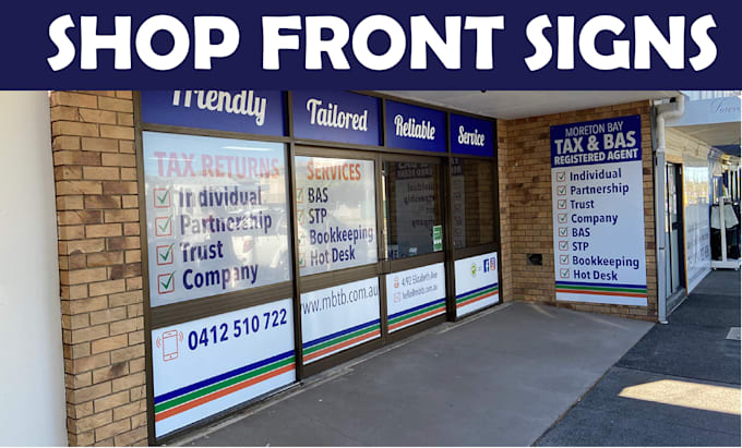 Stunning shop front design, signage, window graphics, vinyl sticker ...