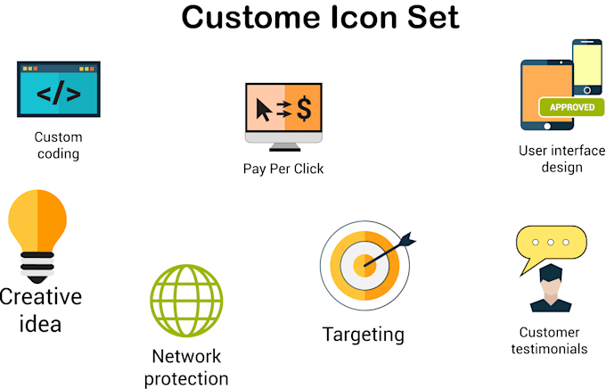 Design custom icon logo by Oleeviya26 | Fiverr