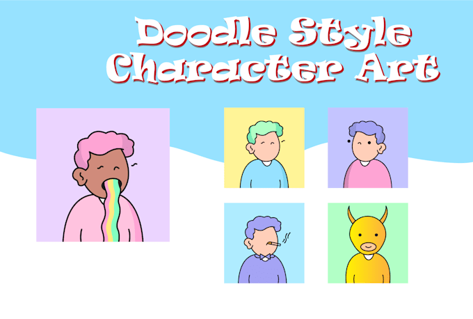 Cute and doodle style character art for your nft collection by ...