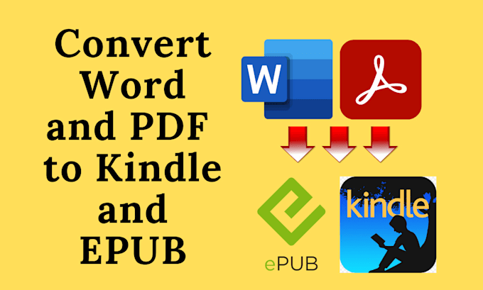 Book conversion from pdf, word, indesign into epub and kindle formats by Creativefinger1 | Fiverr
