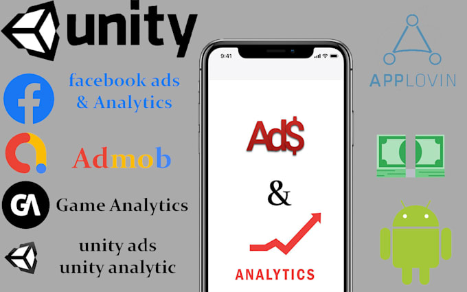 Integrate admob, unity ads or facebook ads and analytics by Yasirriaz760 | Fiverr