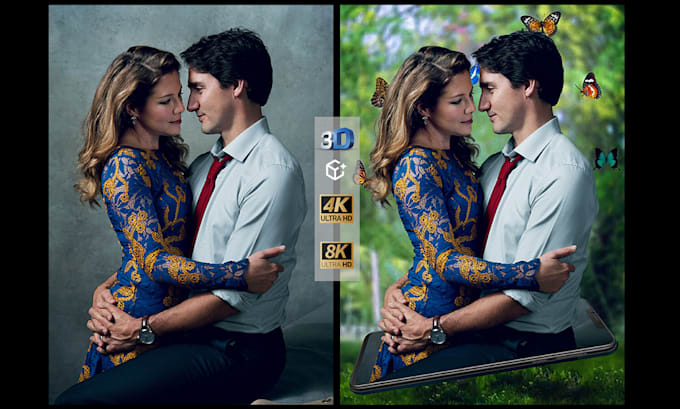 Modify your photo into an amazing 3d pop up effect by Amhasannasim | Fiverr