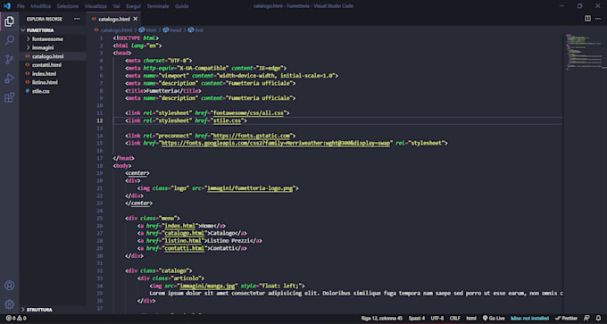 Create a website using html, css and js by Giangi9 | Fiverr