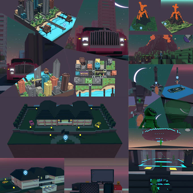 Create custom 3d voxel nft metaverse builds by Alexisbarajas | Fiverr