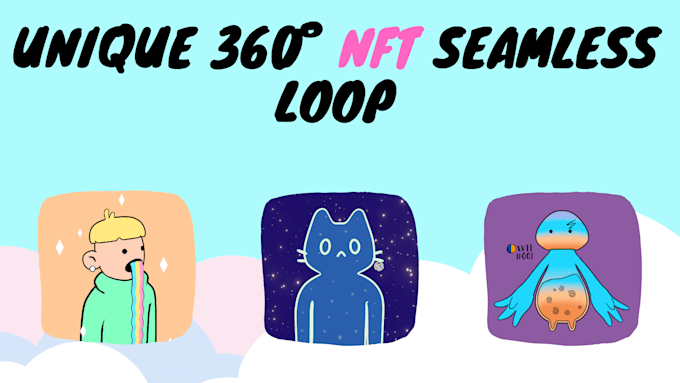 Create a unique custom nft 360 seamless video loop by Lofi_sushi | Fiverr