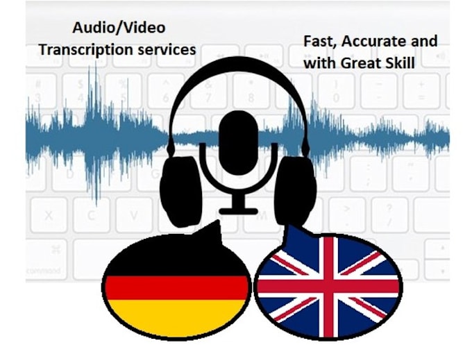 Transcript any audio or video into text by David260300 | Fiverr