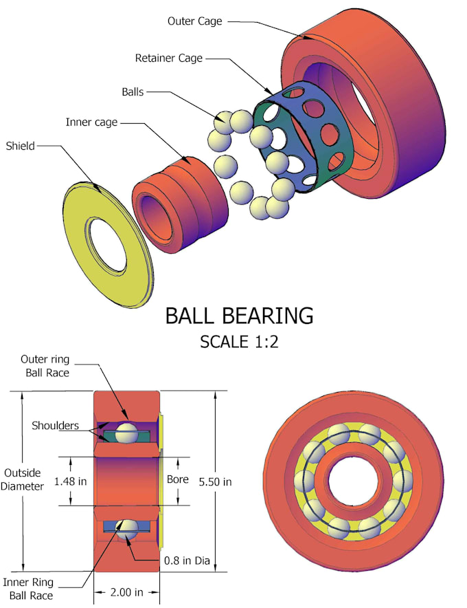 Do 2d and 3d autocad drawing by Denisevalenc | Fiverr