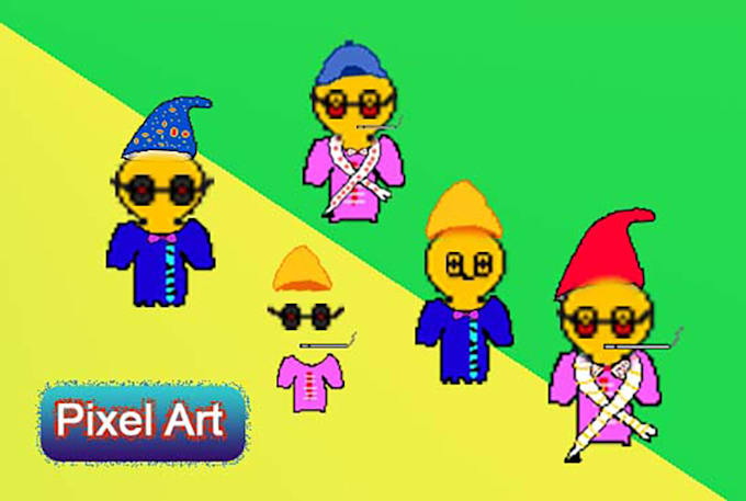 Create a pixel art nft collection for opensea by Kash95 | Fiverr