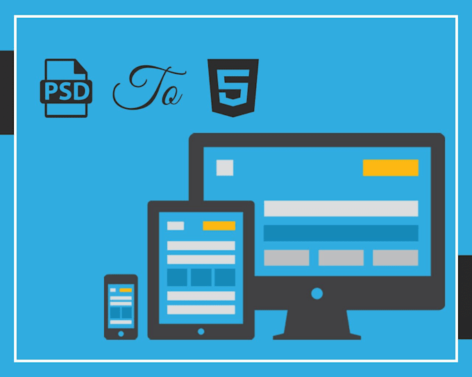 Convert any psd to html, css and bootstrap in 1 day by Mshakil99 | Fiverr