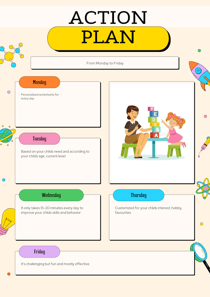 Create action plans for your special need kiddo by Lilien0327 | Fiverr