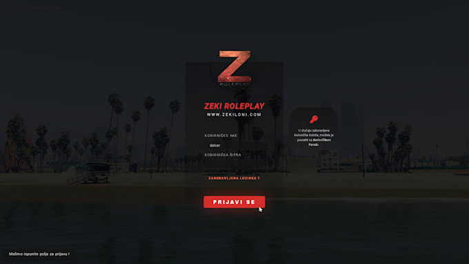 Sell you custom ragemp gamemode by Zekiloni01 | Fiverr