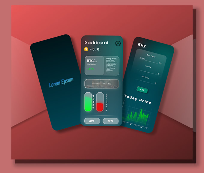 Create classy ux ui design for apps and apps dashboards by Mridul ...