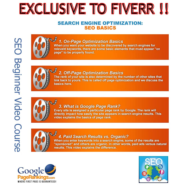 Teach you all about seo in a 14 video series for beginners by ...