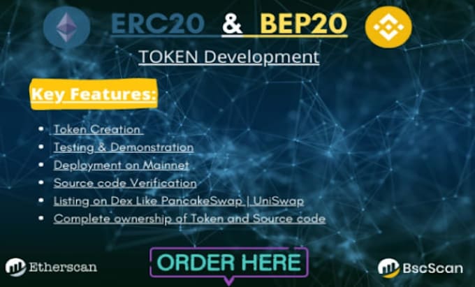 Create bep20 token or erc20 token by Hamzaal_i | Fiverr