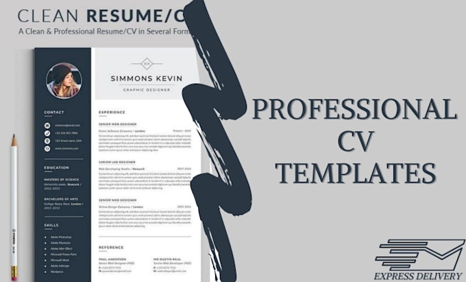 Provide a modern professional and eye catching cv templates by ...