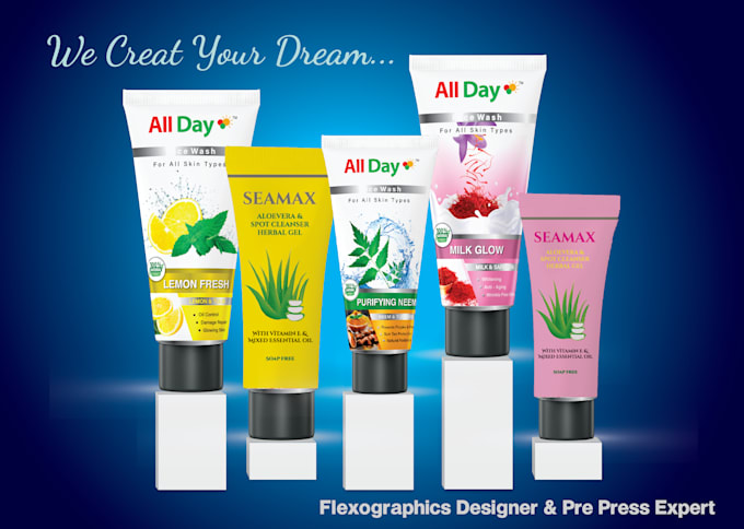 Design tube and label packaging by Design_createbd | Fiverr