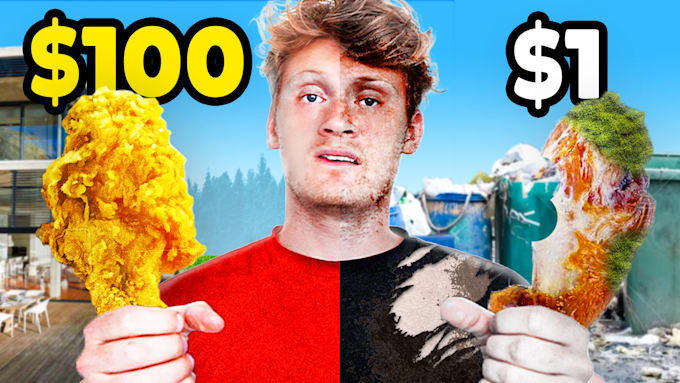 Make mrbeast like youtube thumbnail by Georgevor | Fiverr