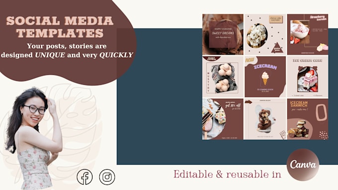 Design unique canva templates for your brand by Trissvu22 | Fiverr